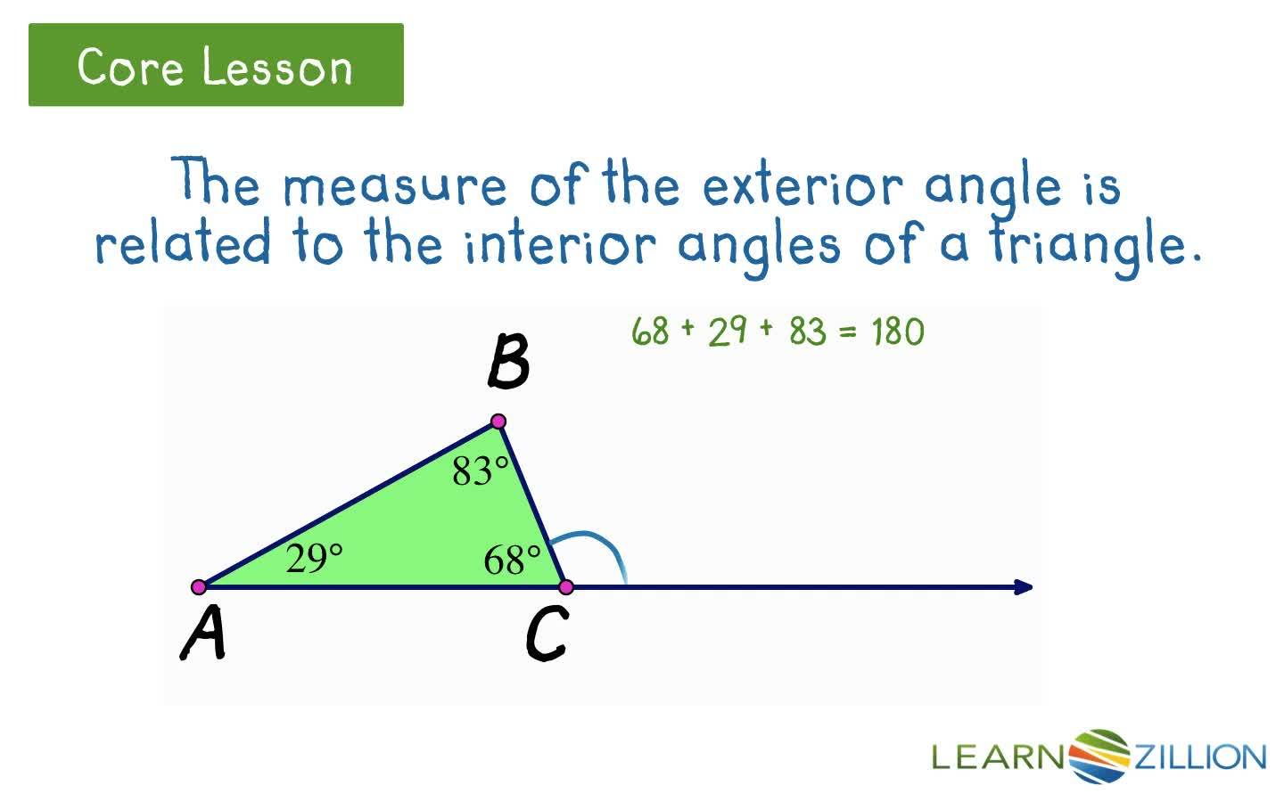 Understand the Relationship Between Exterior Angles | Maths